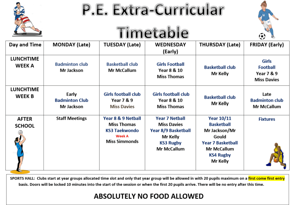 Extra curricular activities - Sale High School